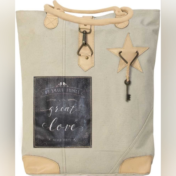 Vintage Addiction | Bags | Vintage Addiction Recycled Canvas Tote ...